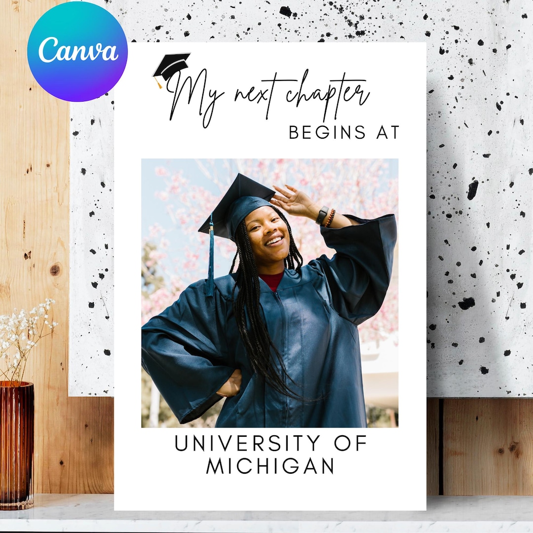 Custom Graduation 2025 Poster, Personalized My Next Chapter Begins ...