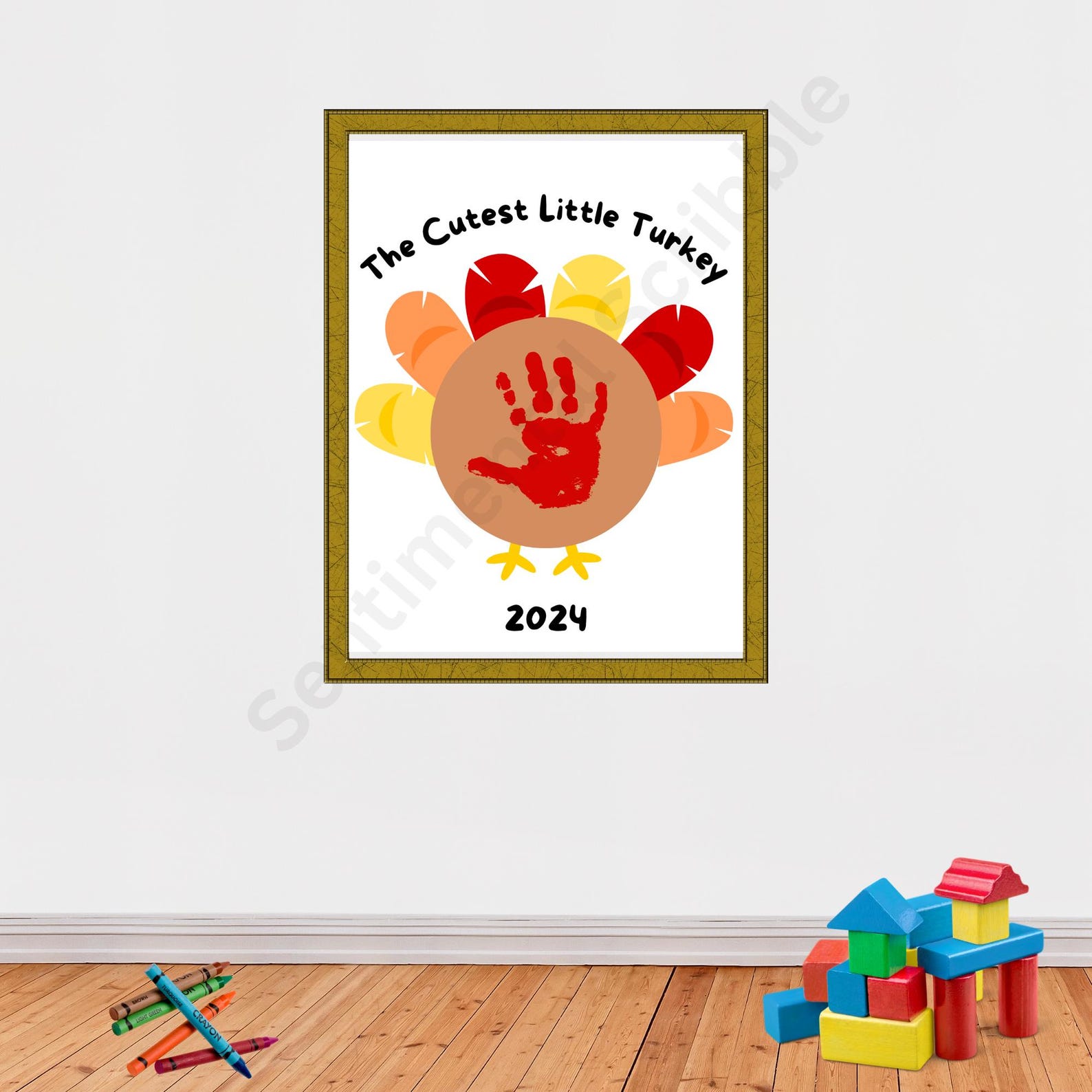 2025 Thanksgiving Turkey Fall Handprint Footprint Printable Art Craft ...