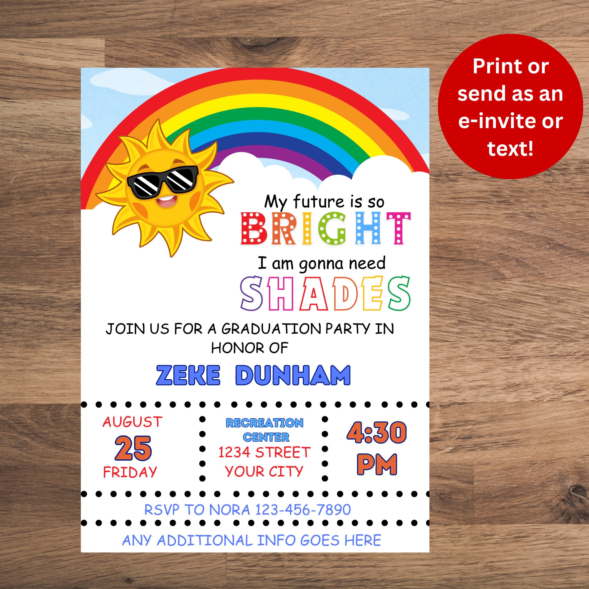 Kindergarten Graduation Invitation, Preschool Pre K Graduation Ceremony ...