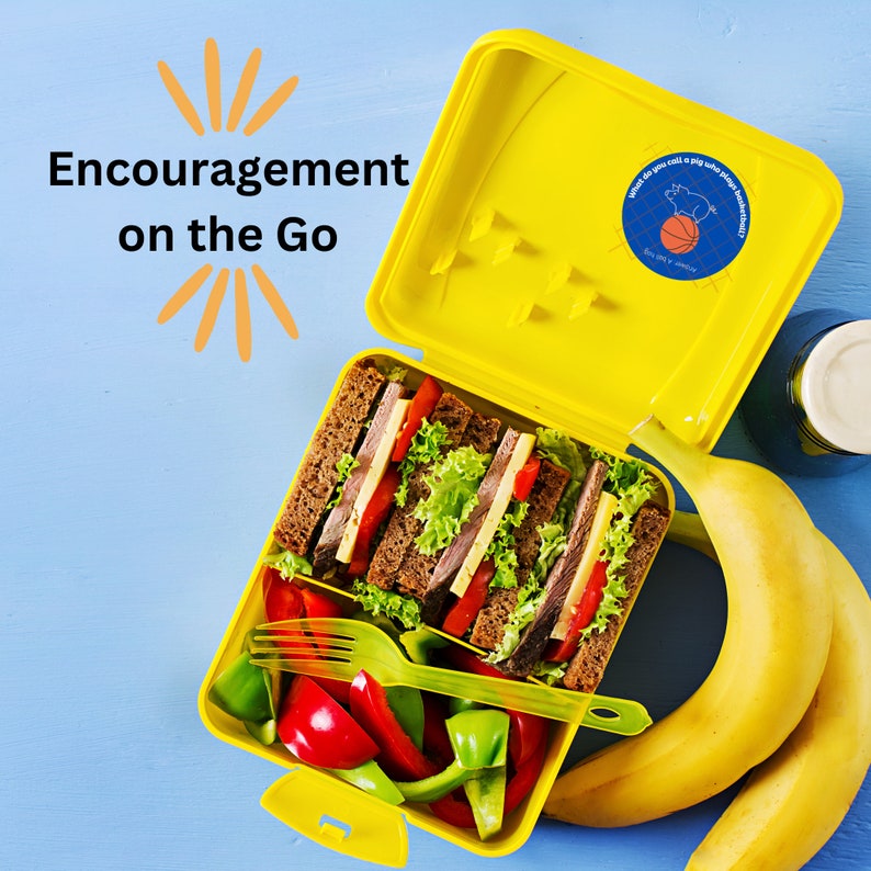 Lunchbox Note Stickers Kids Sports, Positive Notes, Inspiring Notes for ...