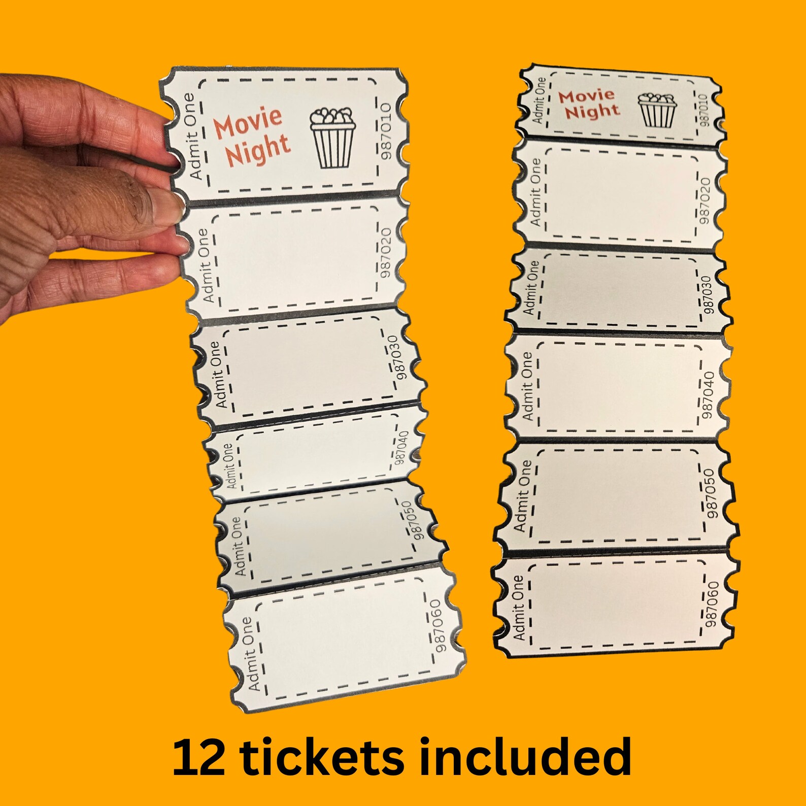 Blank Tickets for Family Activities, Customized Tickets, Golden Tickets ...