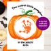 2024 Halloween Pumpkin Handprint Footprint Toddler Baby Printable Art ...