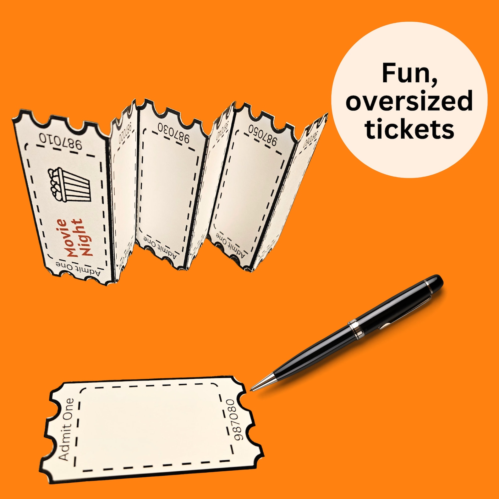 Blank Tickets for Family Activities, Customized Tickets, Golden Tickets ...