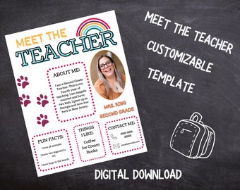 Meet the Teacher EDITABLE Template, Teacher Welcome Letter, Back to ...