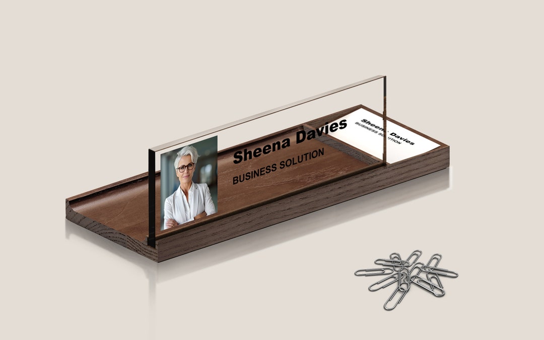Corporate Gifts Custom Nameplate for Desk, Personalized Acrylic Name ...