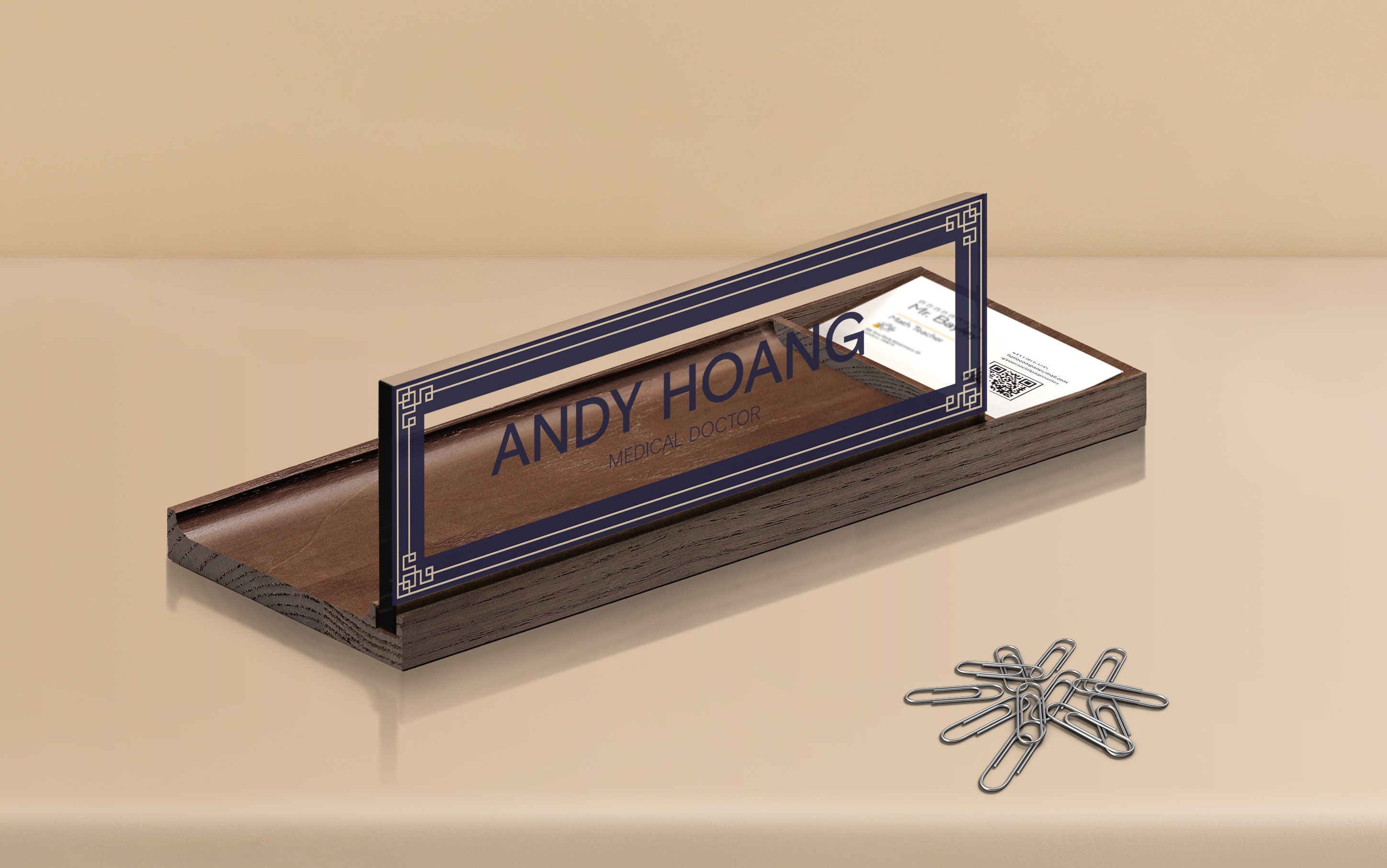 Corporate Gifts Custom Nameplate for Desk, Personalized Acrylic Name ...