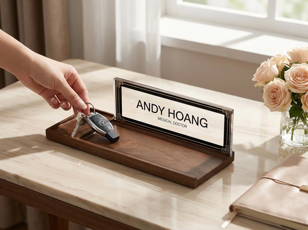 Doctor Name Plate for Desk or Clinic Reception Counter, Acrylic ...
