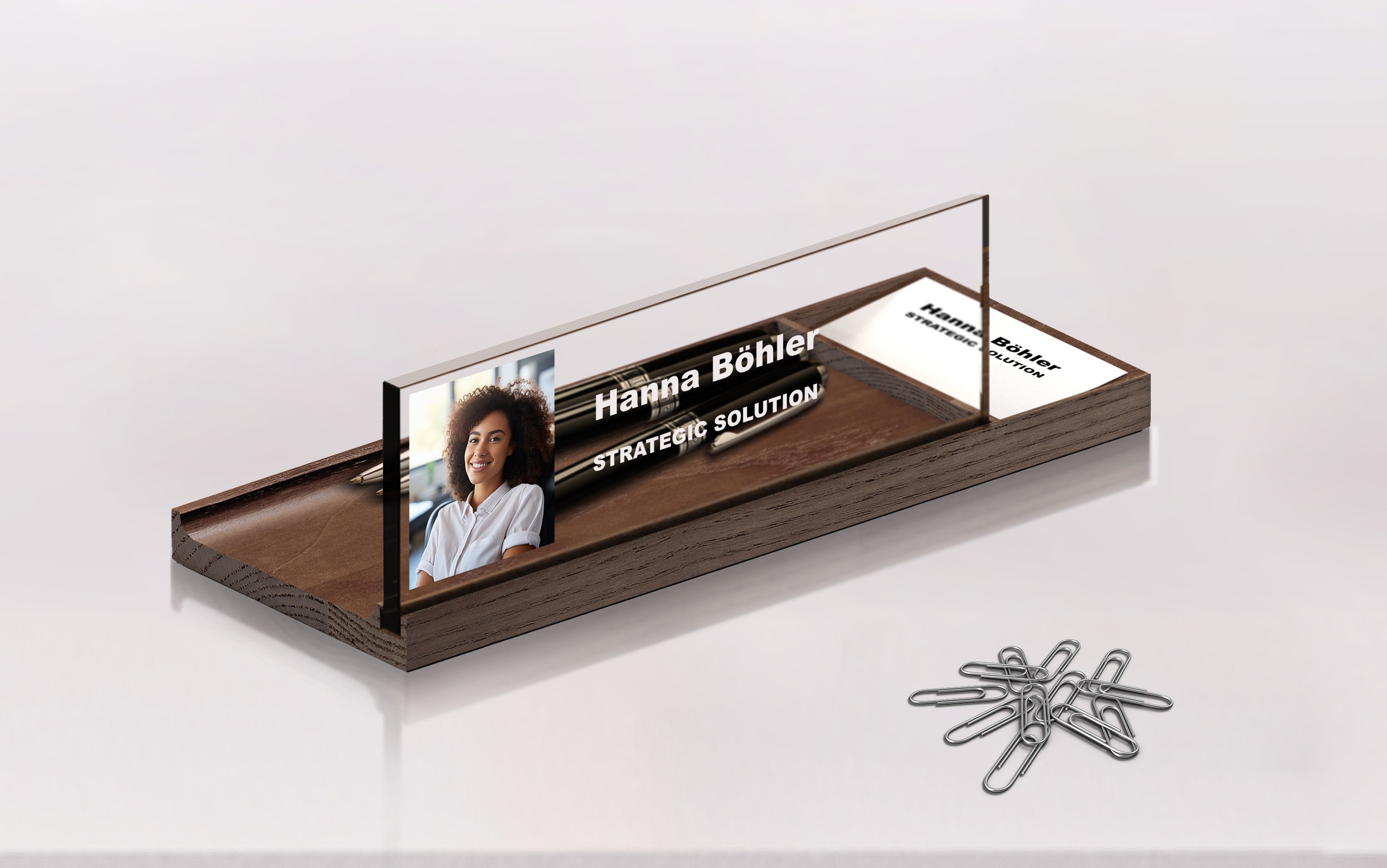Corporate Gifts Custom Nameplate for Desk, Personalized Acrylic Name ...