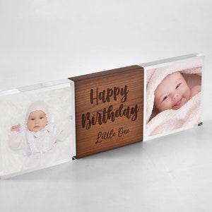 Personalized Double Photo Frame Family Gift- Custom Picture Frame ...