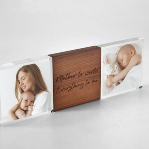 Personalized Double Photo Frame Family Gift- Custom Picture Frame ...