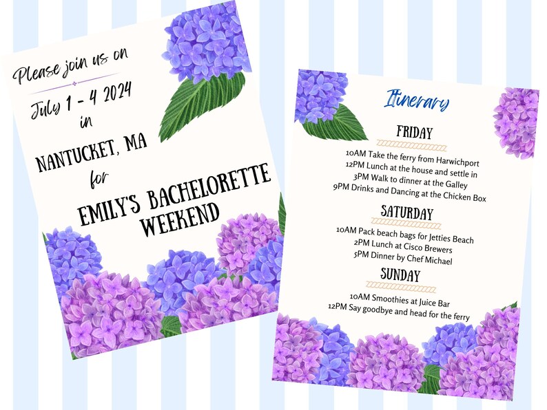 Coastal Hydrangea Bachelorette Itinerary for Nantucket, Cape Cod ...