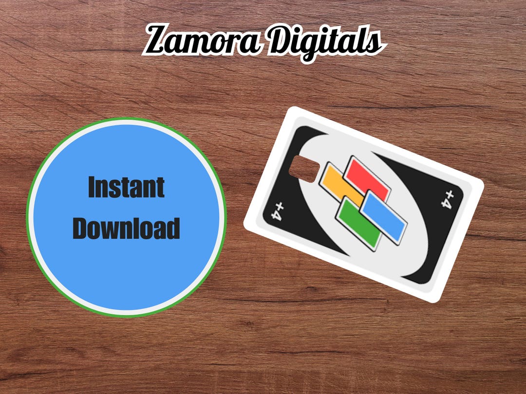Draw 4 Power: Uno-inspired Debit Skin, Credit Card Sticker - Etsy