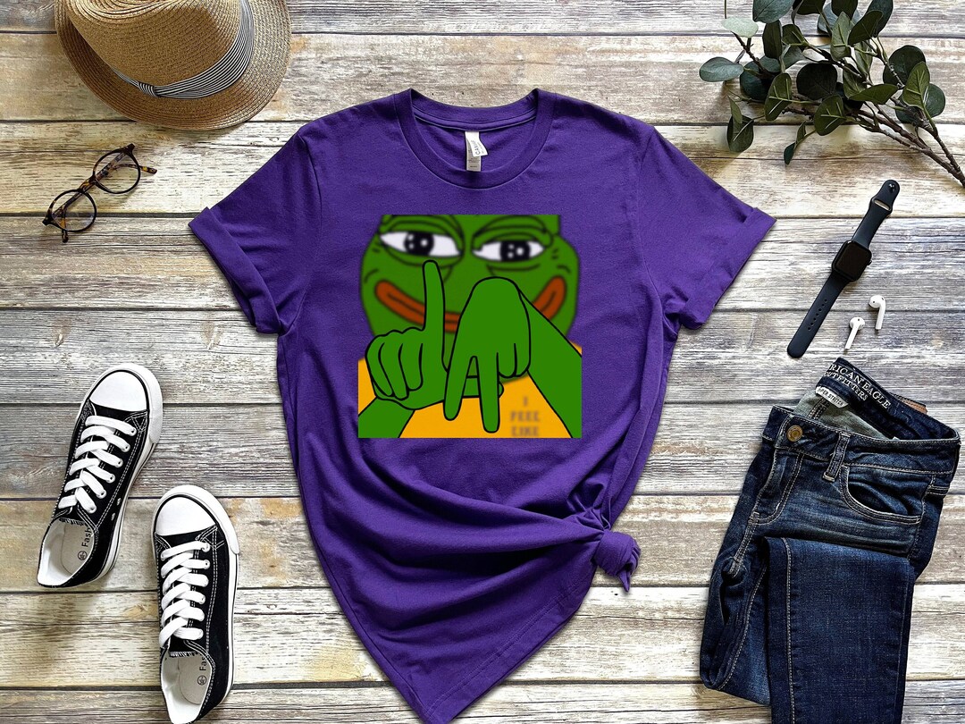 Pepe Frog Nervous Sweating Meme / T-shirt Unique Design Street - Etsy