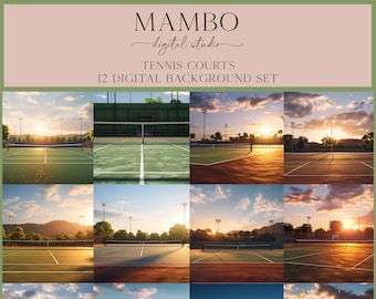 Tennis Digital Paper - Etsy