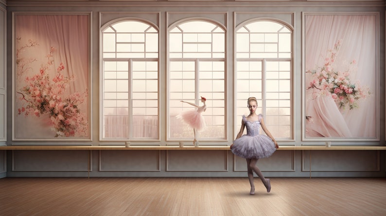 Ballet Studios Digital Backdrop Set, Photoshop Digital Background ...