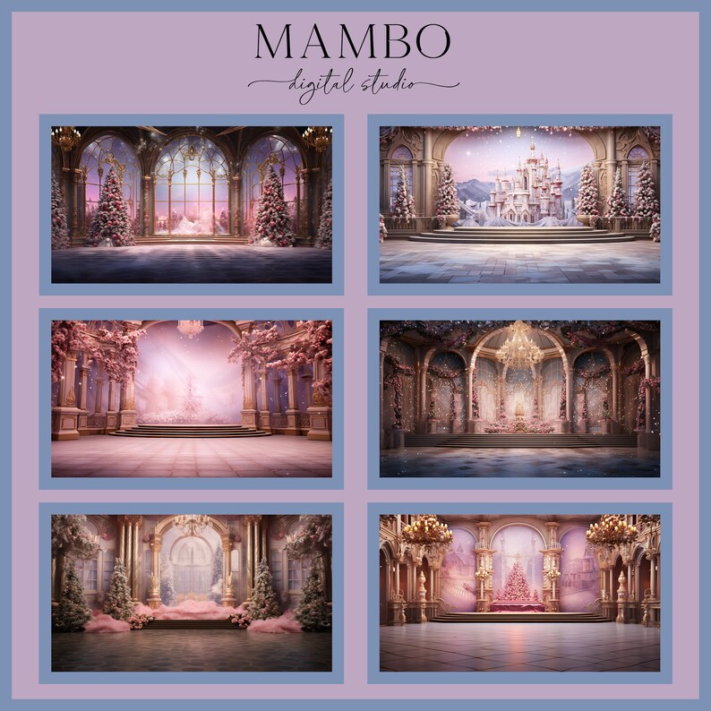 Nutcracker Sugarplum Fairy Christmas Dance Digital Backdrop Set ...