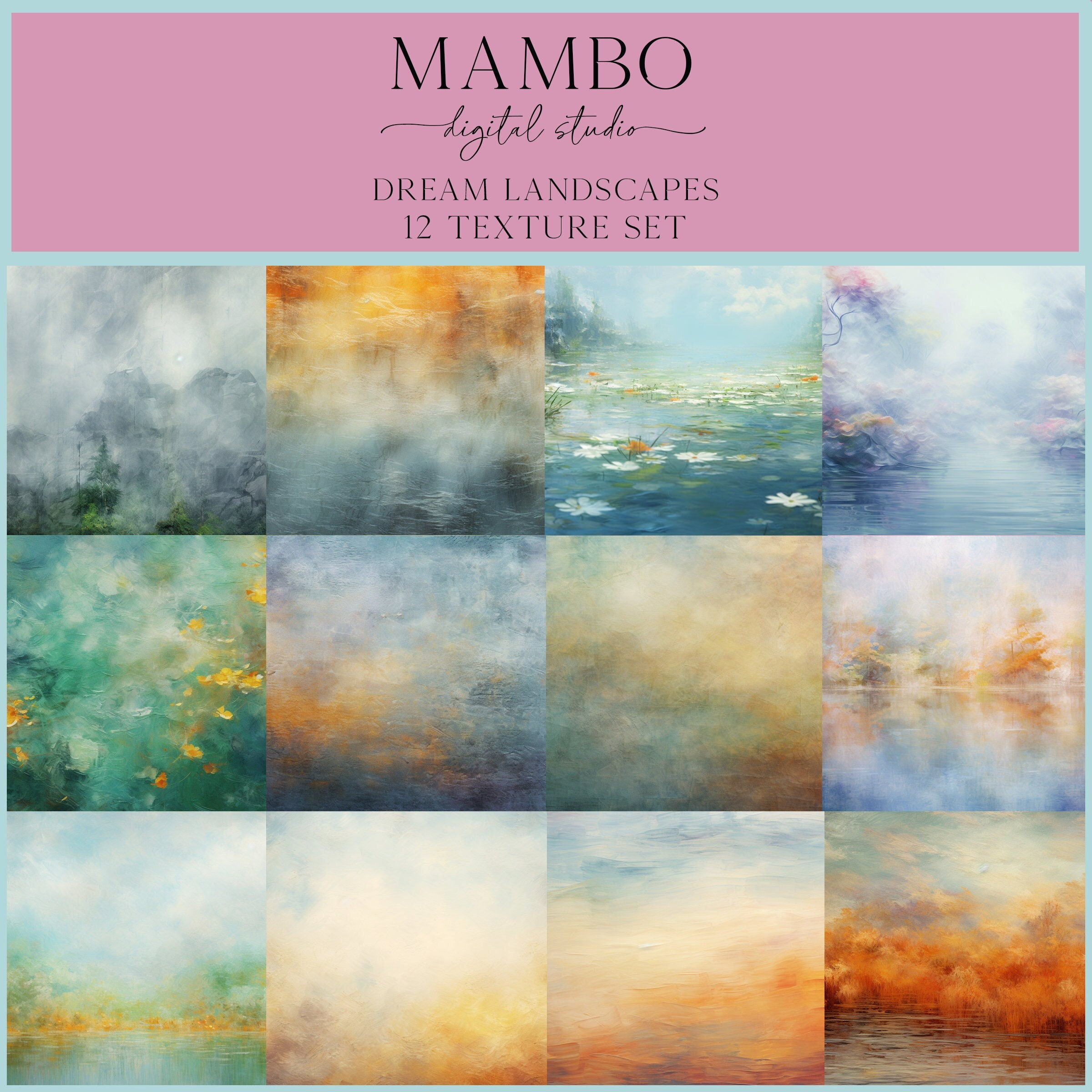 Dream Landscapes Photoshop Texture Set, Photoshop Textures, Digital ...