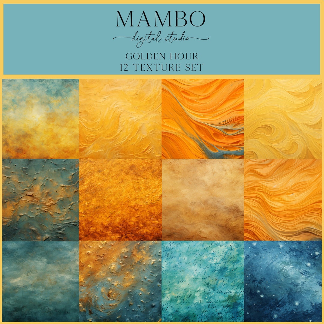 Golden Hour Photoshop Texture Set, Photoshop Textures, Digital Overlay ...