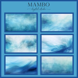Blue Ombre Photoshop Texture Set, Photoshop Textures, Digital Overlay ...