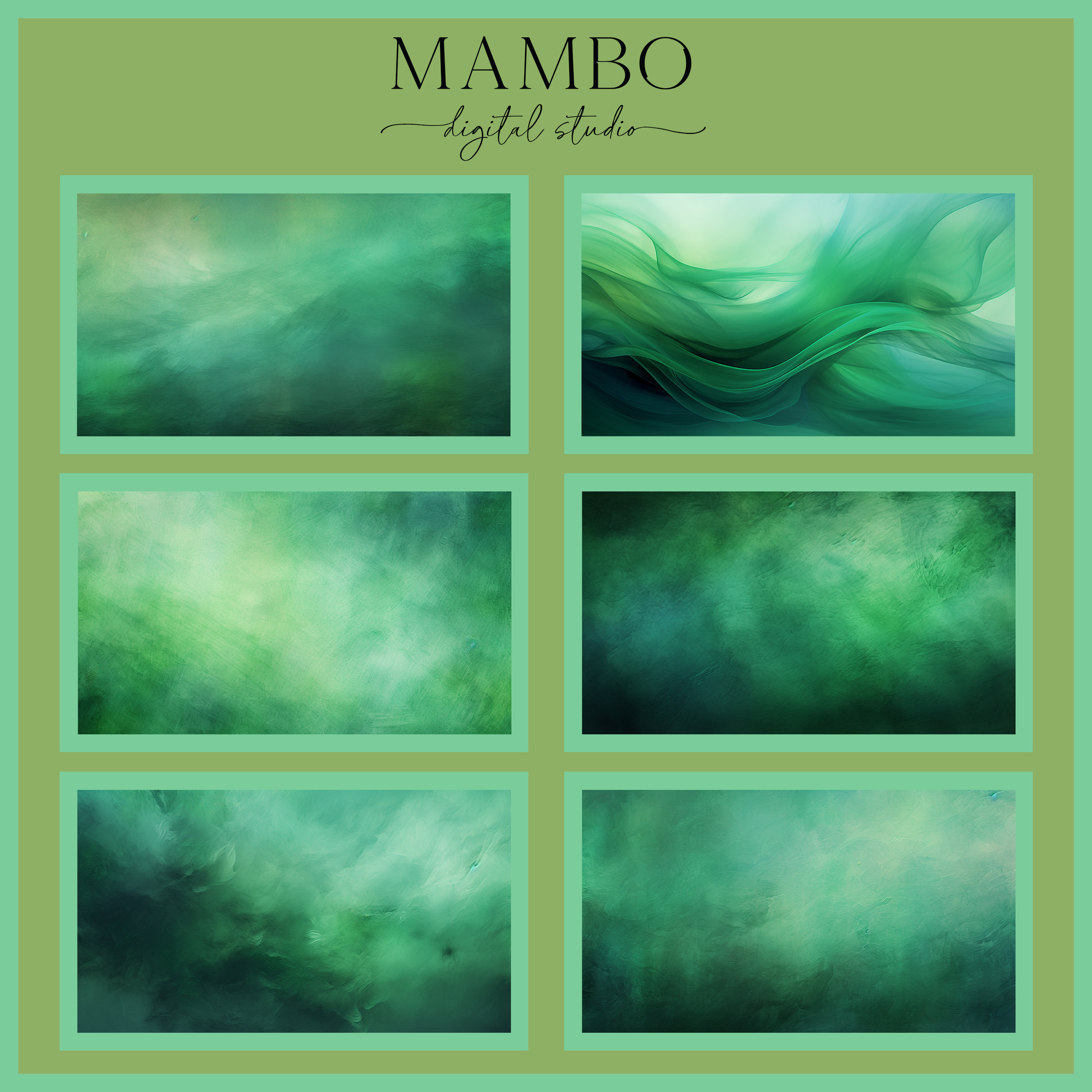 Green Ombre Photoshop Texture Set, Photoshop Textures, Digital Overlay ...
