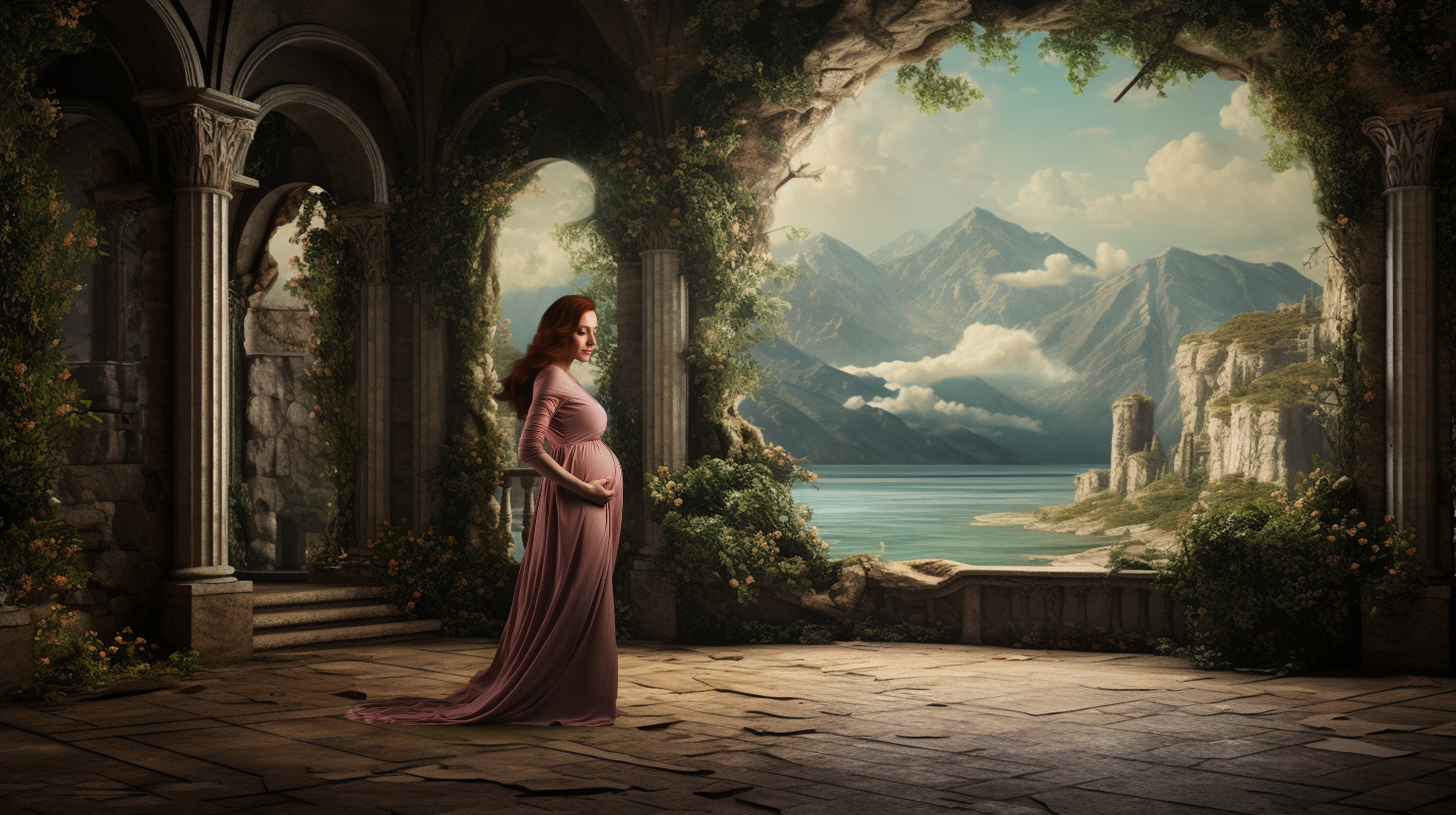 Renaissance Art Scenes Dance Digital Backdrop Set, Photoshop Background ...