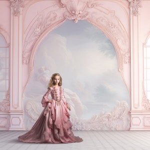 Pastel Rococo Studio Scenes, Digital Backdrop Set, Photoshop Background ...