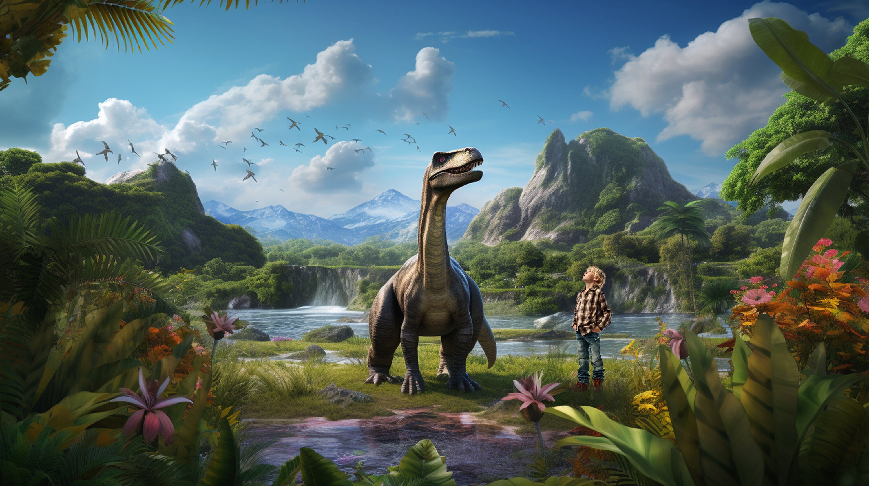 Baby Dinosaur Scenes Digital Backdrop Set, Photoshop Background ...