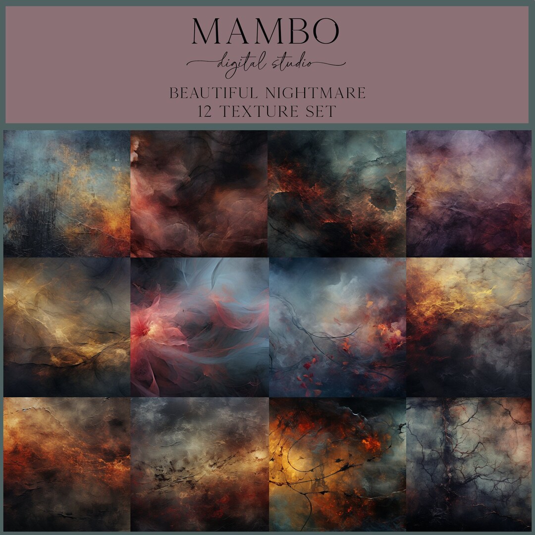 Beautiful Nightmare Photoshop Texture Set, Photoshop Textures, Digital ...