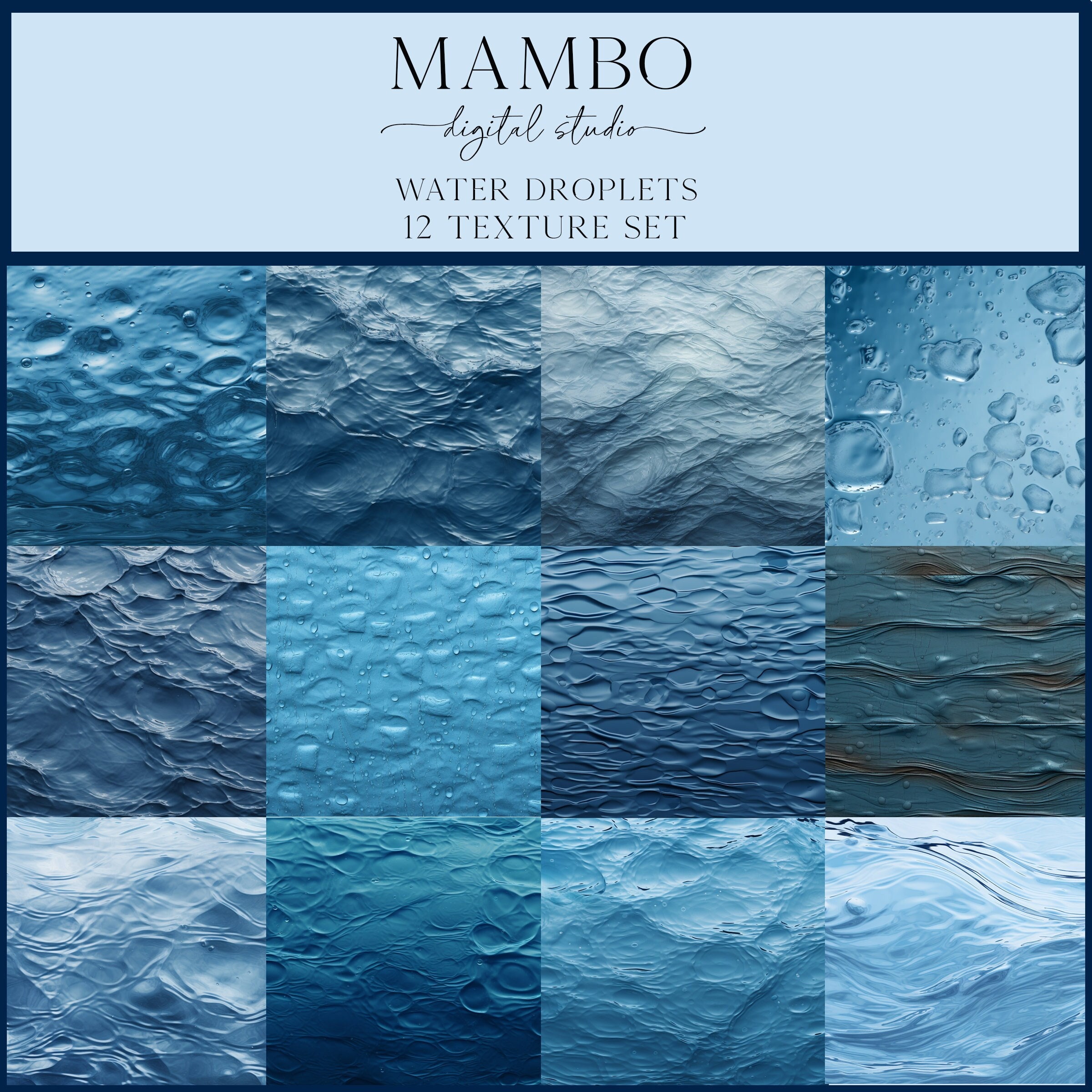 Water Droplet Photoshop Texture Set Photoshop Textures - Etsy