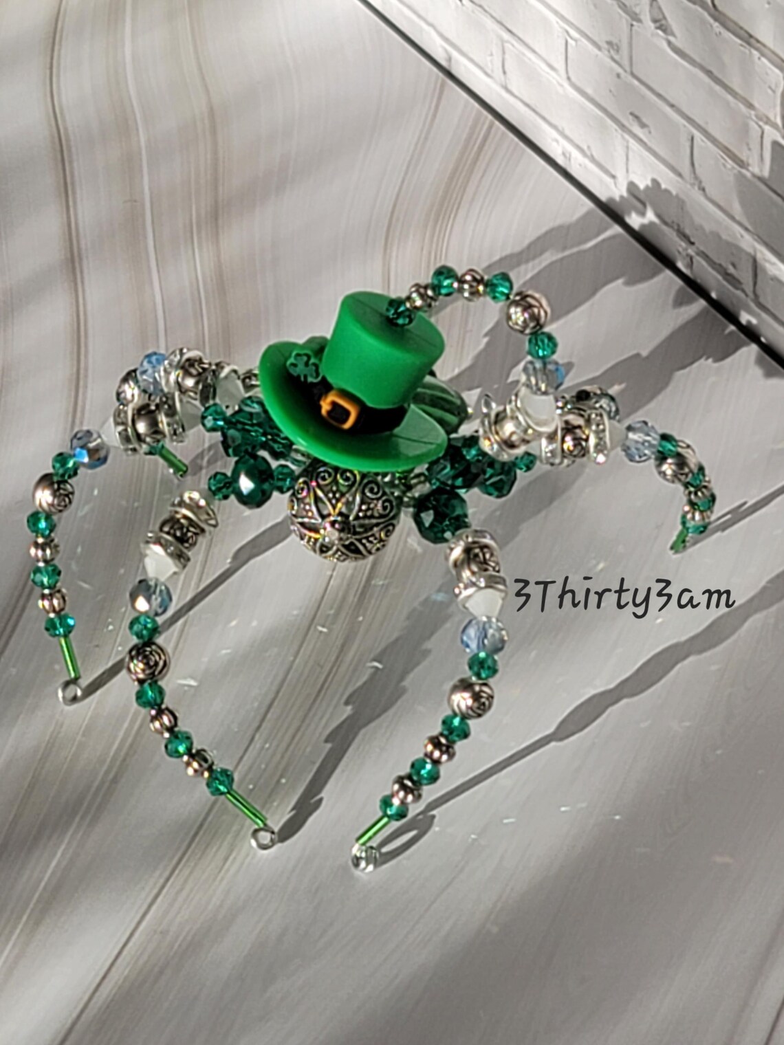 Leprechaun Beaded Spider (top Hat) - Etsy