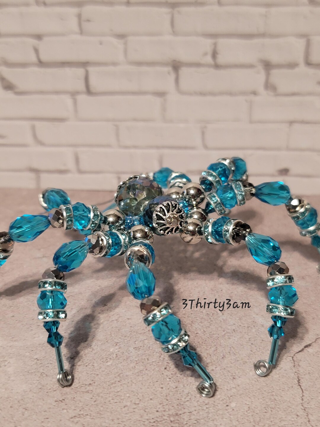 Crystal Spider (blue) - Etsy