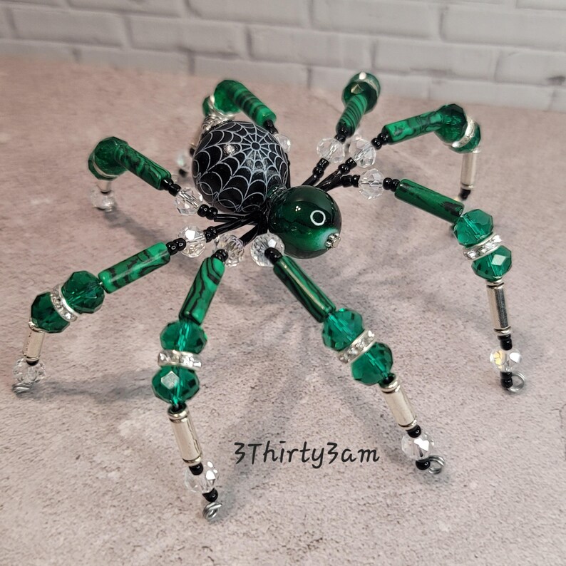 Jade the Beaded Spider - Etsy