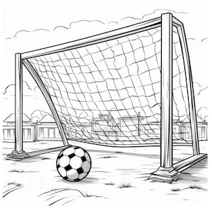 12 Football / Soccer Themed Colouring Pages for Kids - Etsy