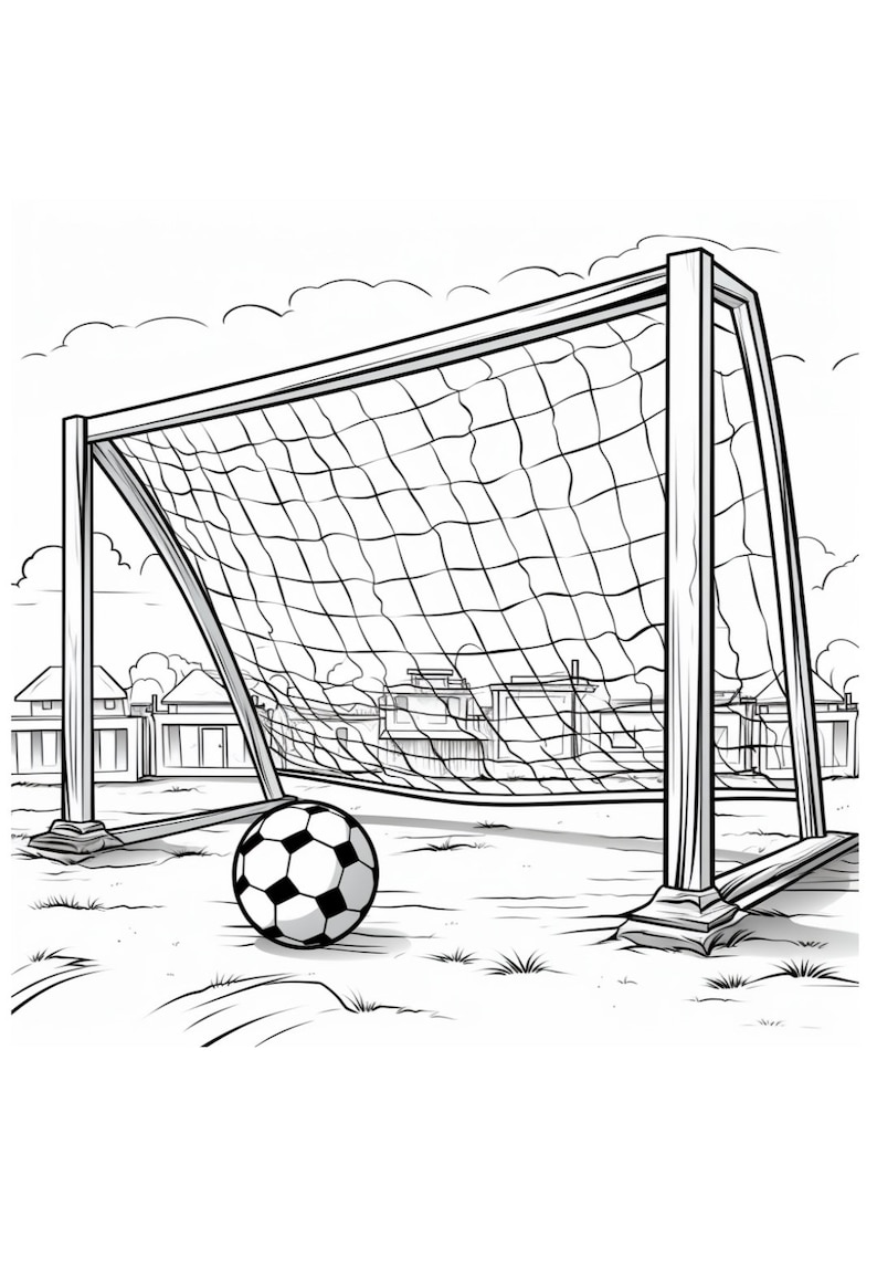 12 Football / Soccer Themed Colouring Pages for Kids - Etsy