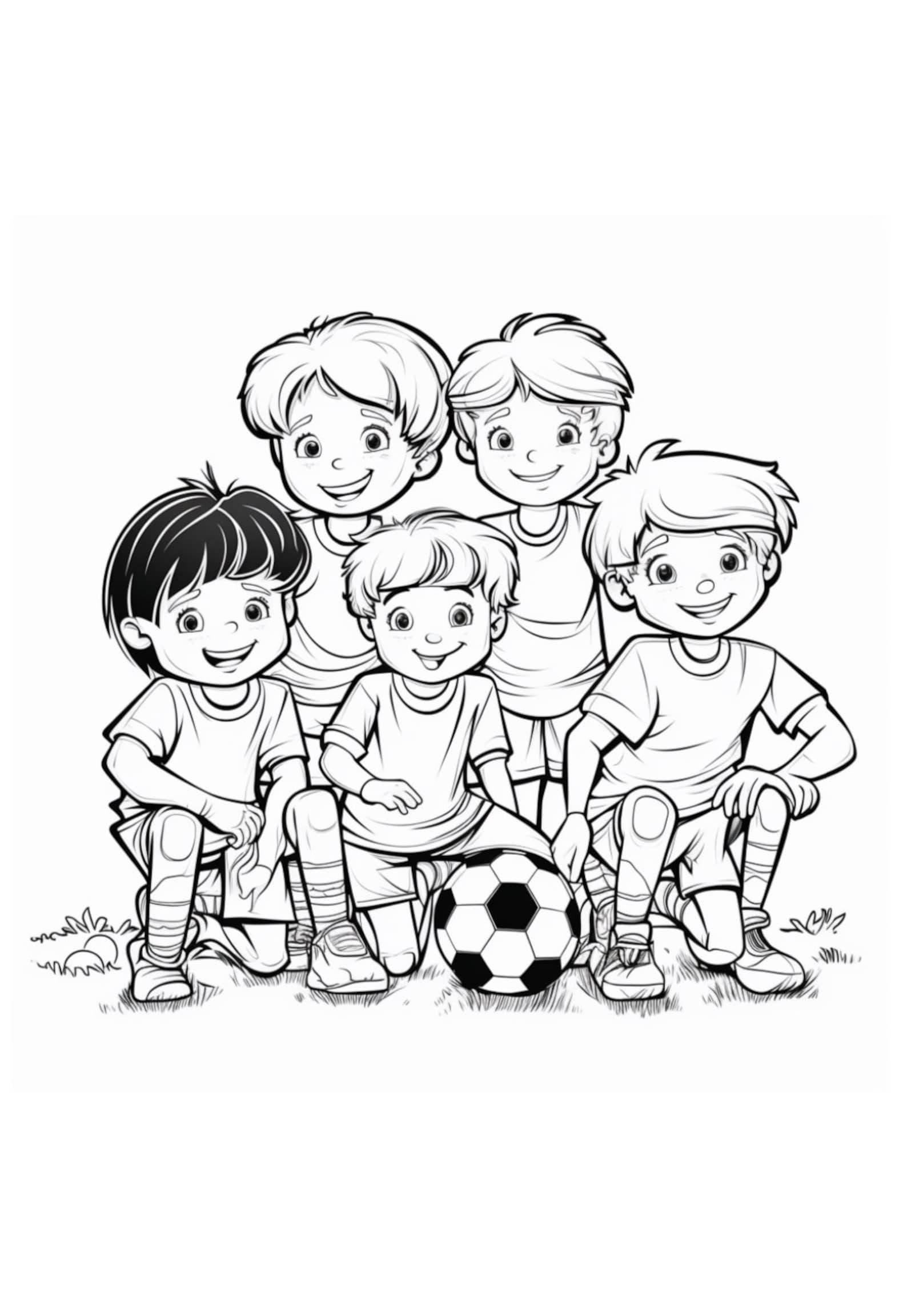 12 Football / Soccer Themed Colouring Pages for Kids - Etsy