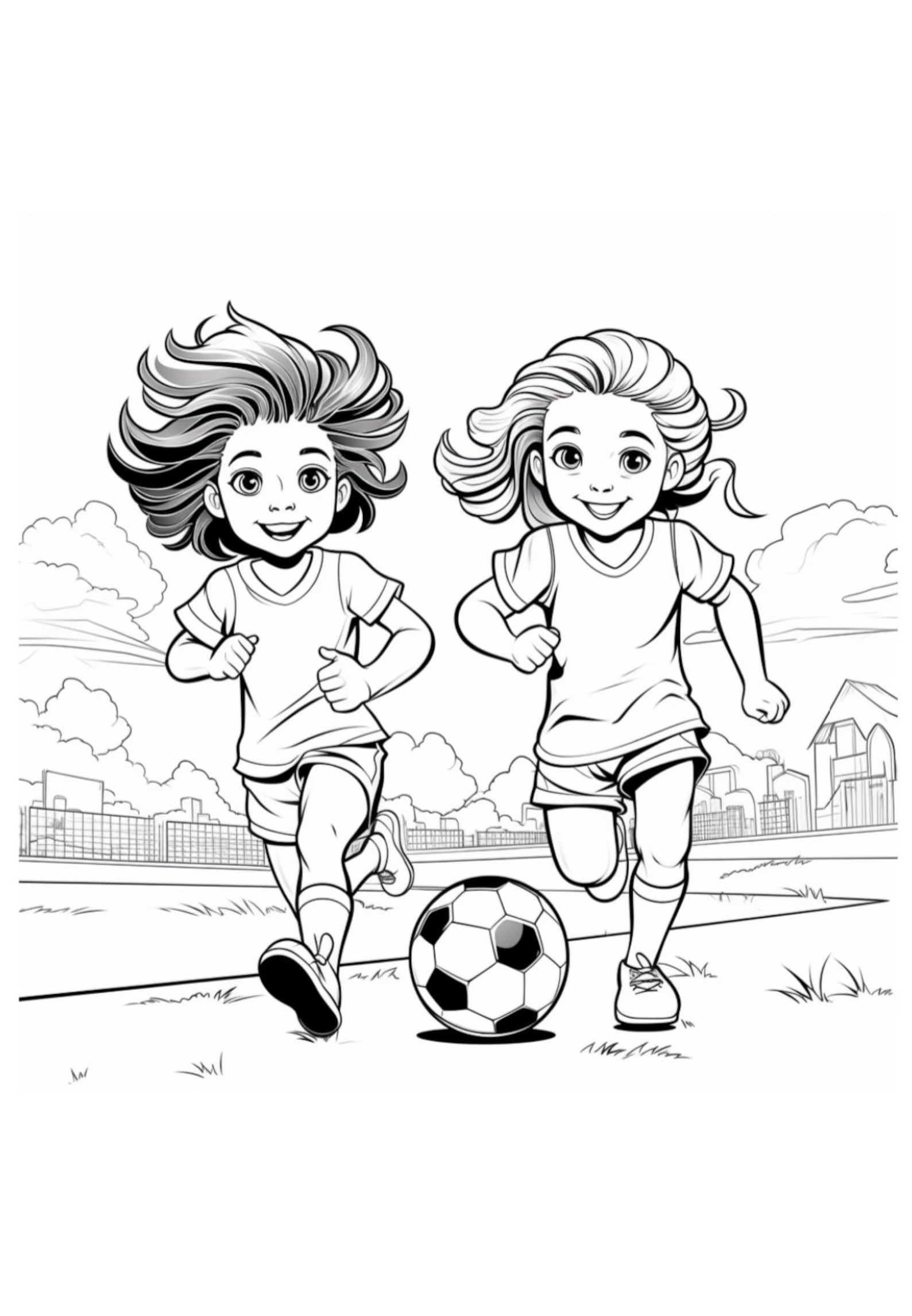 12 Football / Soccer Themed Colouring Pages for Kids - Etsy