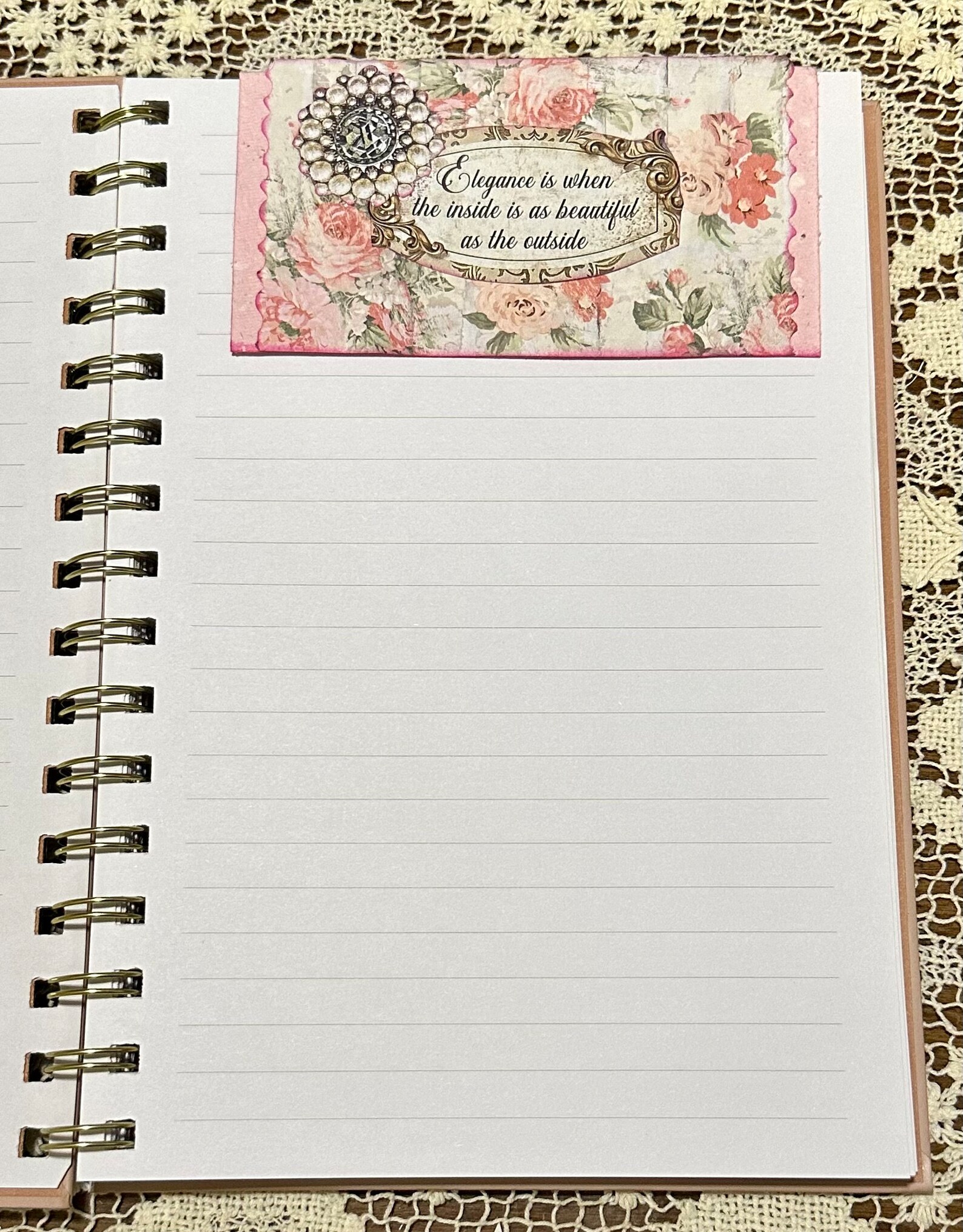 Elegance Pink Hidden Paperclip Bookmark - Etsy