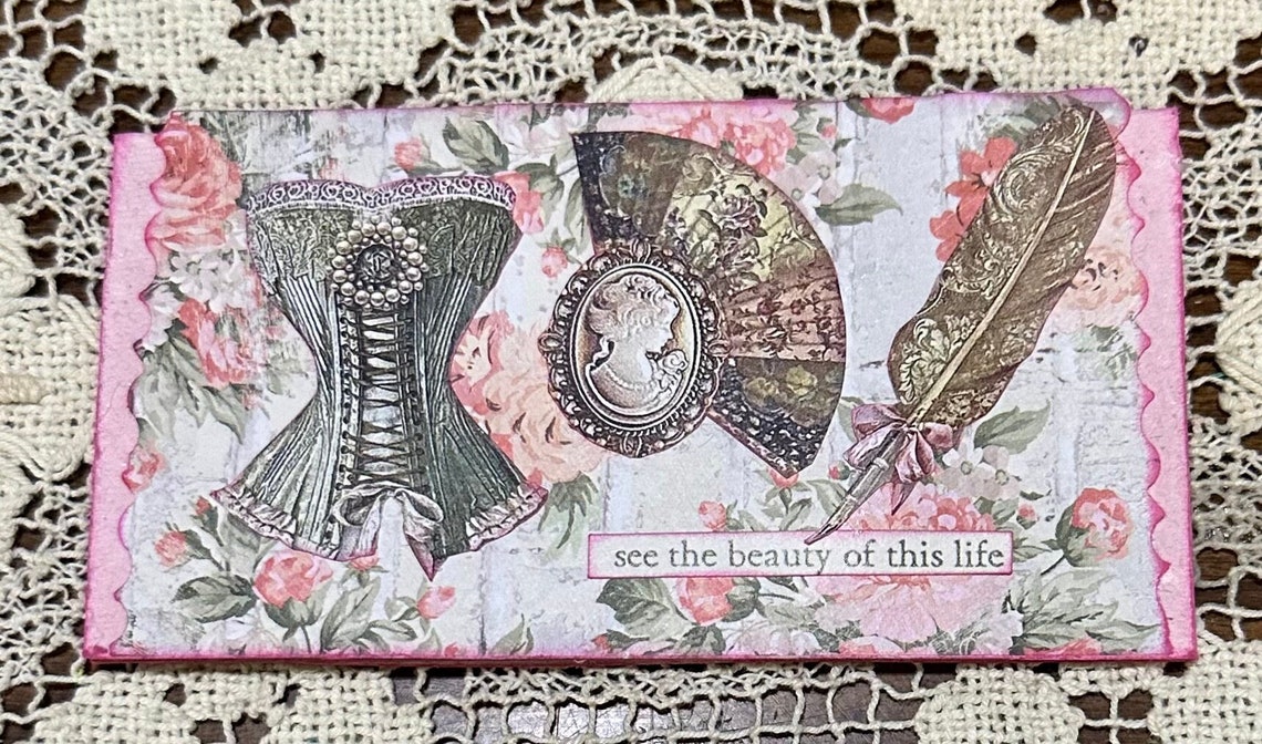 Elegance Pink Hidden Paperclip Bookmark - Etsy