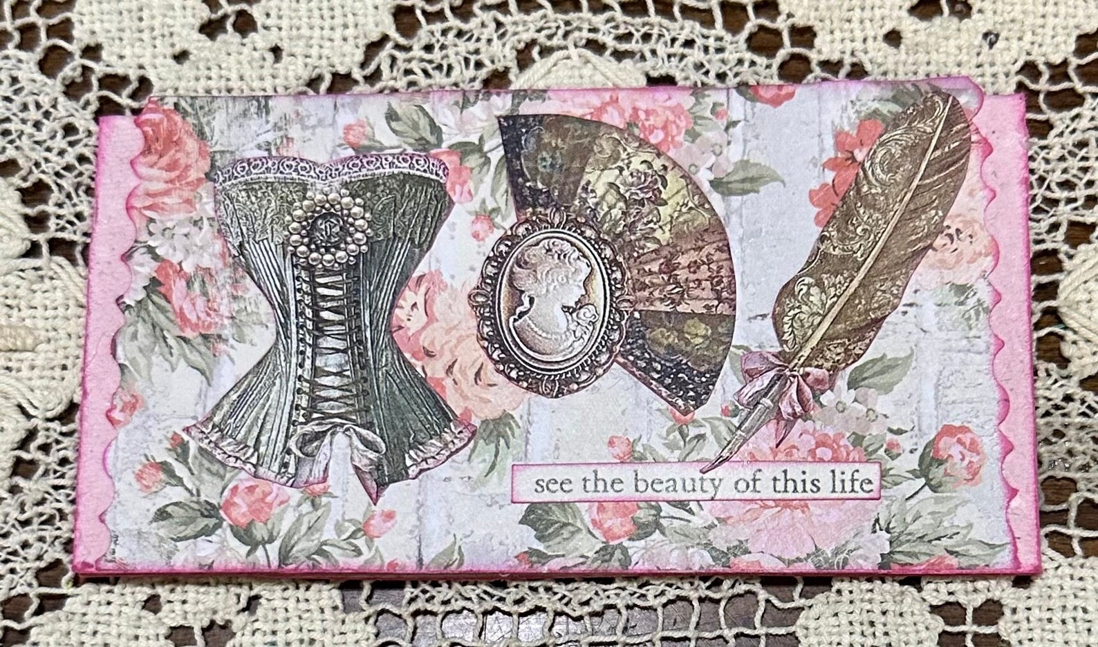 Elegance Pink Hidden Paperclip Bookmark - Etsy