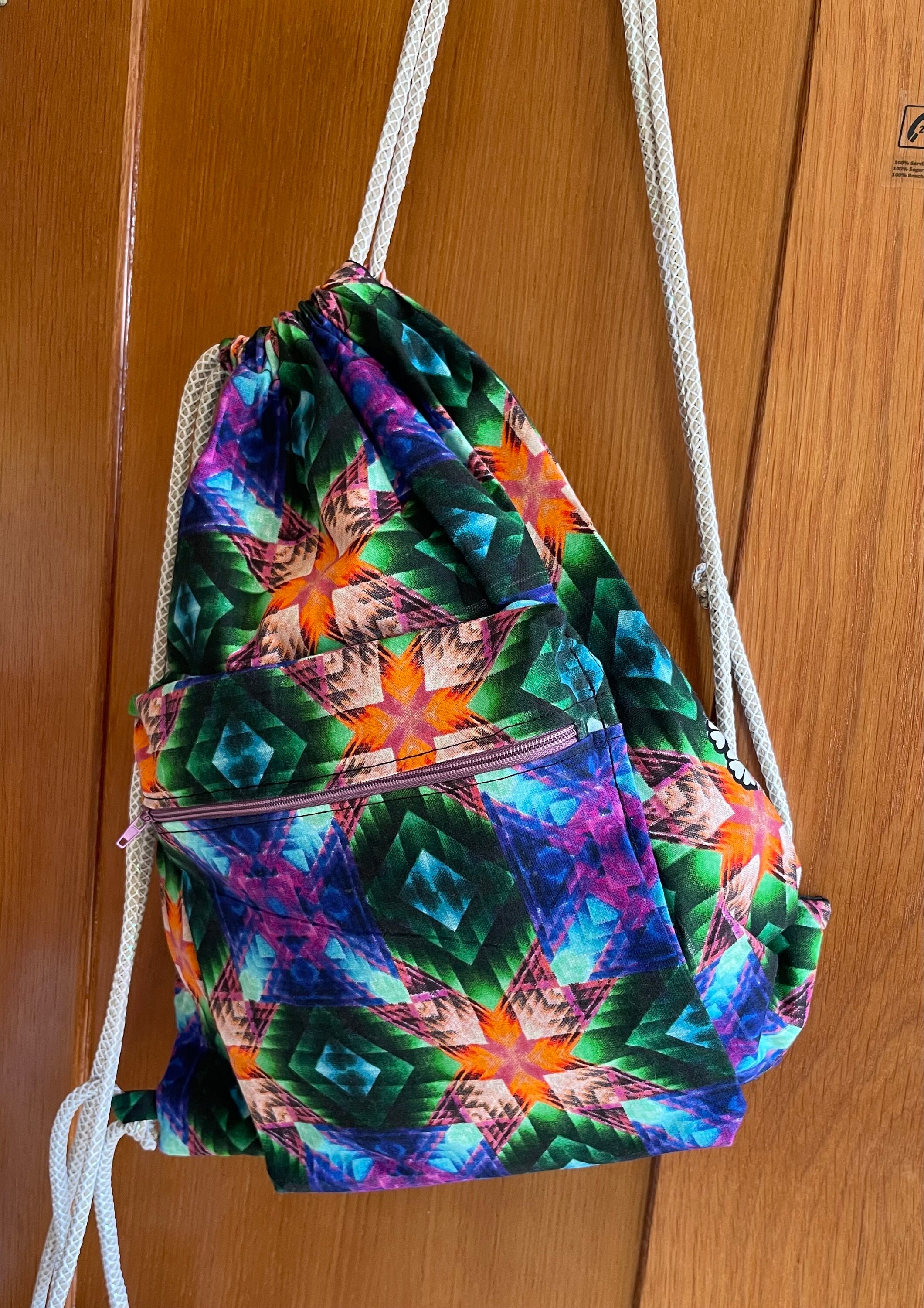 Draw String Back Pack Draw String Gym Bag Zipper Draw String Valentine ...