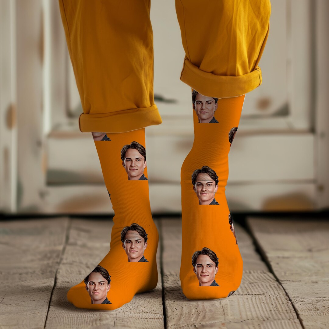 Oscar Piastri Socks, Formula 2026 Racing Drivers Face, Gift for Him Her ...