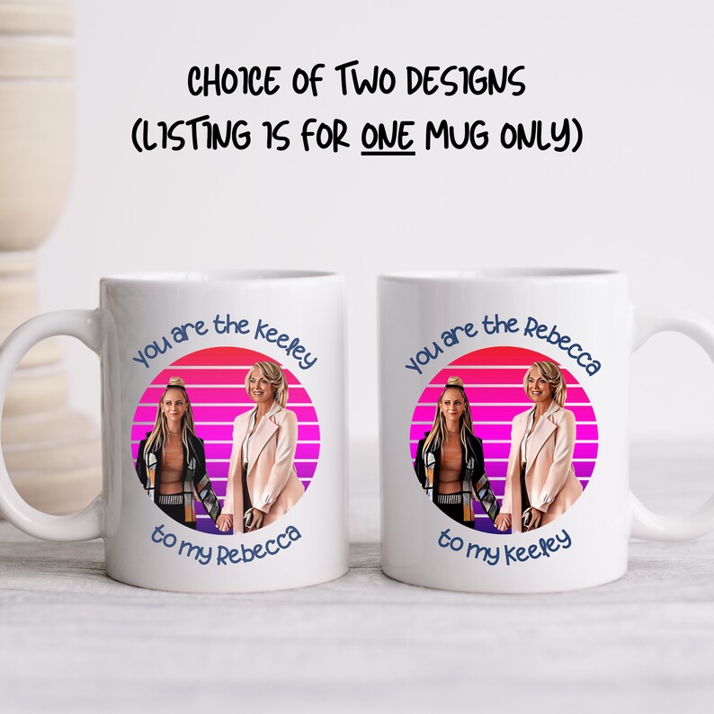 Friendship Keeley and Rebecca Mug, TV Show Ted Present, Ceramic Gift ...