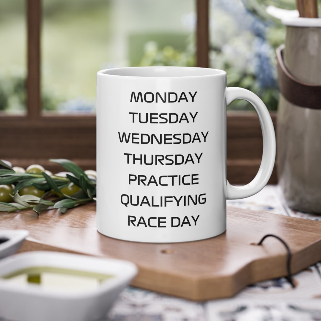 Formula Racing Race Days Mug, Fan Cup Gift, Motorsport Grand Prix ...
