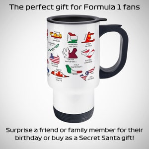 Formula 1 One 2024 Travel Mug, F1 Calendar Race Tracks Circuits Cup ...
