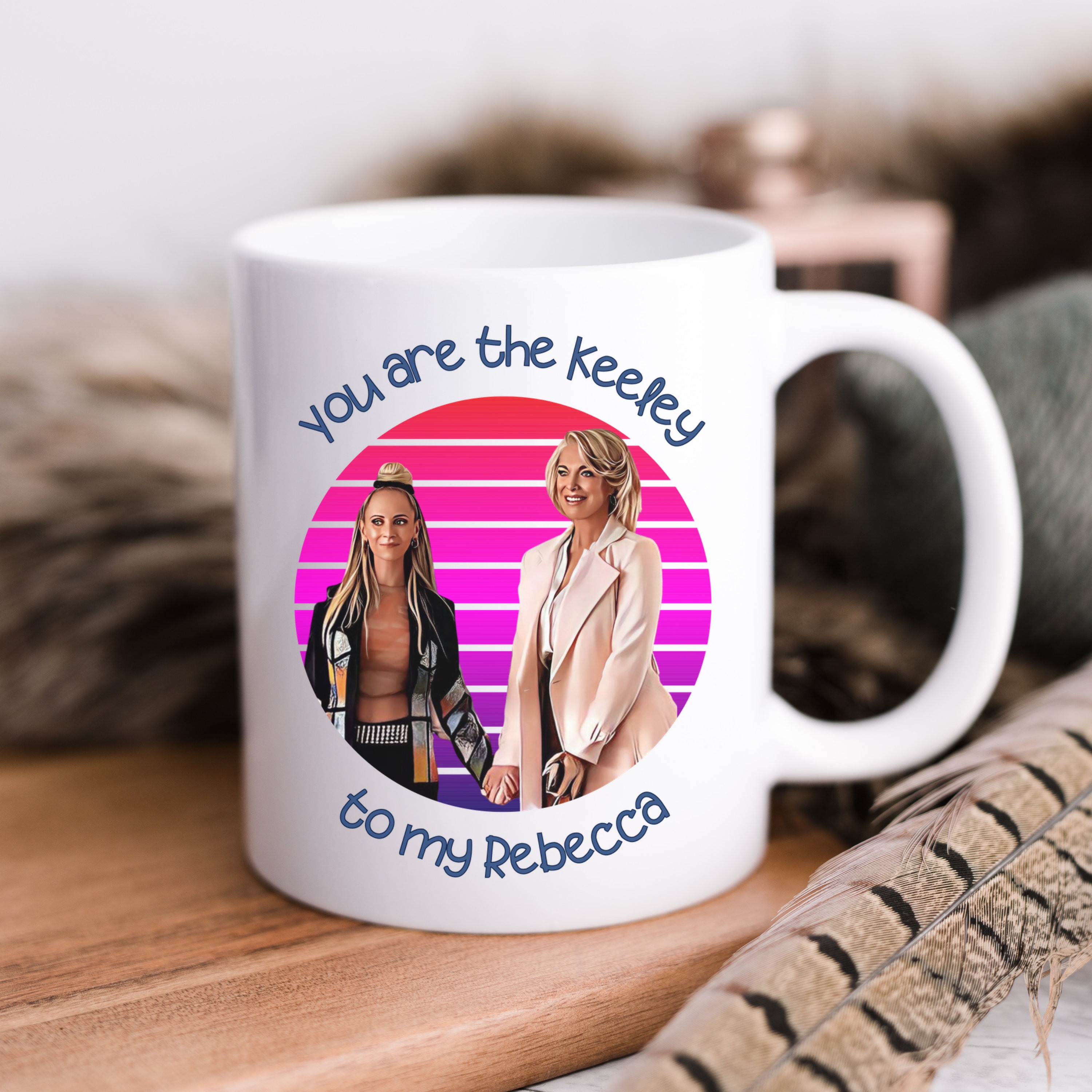 Friendship Keeley and Rebecca Mug, TV Show Ted Present, Ceramic Gift ...