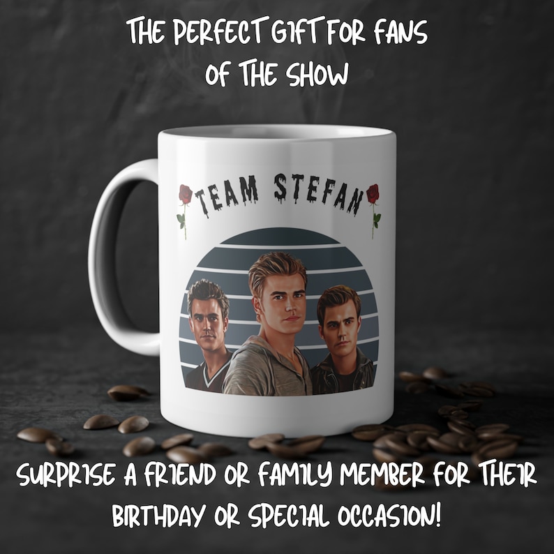 The Vampire Diaries Team Stefan Mug, Salvatore TV Present, Vampire Gift ...