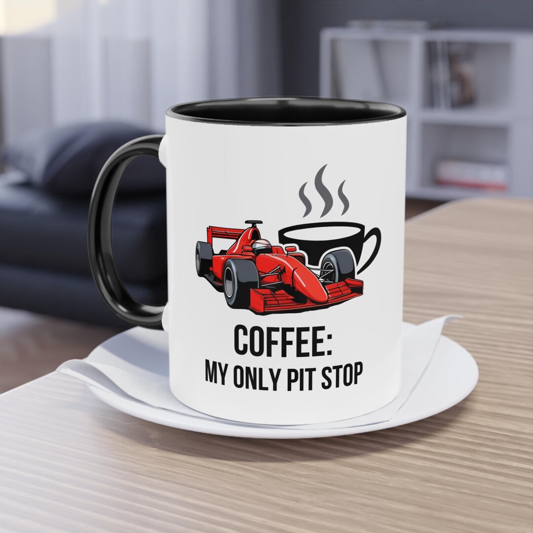 Formula Racing Coffee Pit Stop Mug, Motorsport Grand Prix Fan Present ...