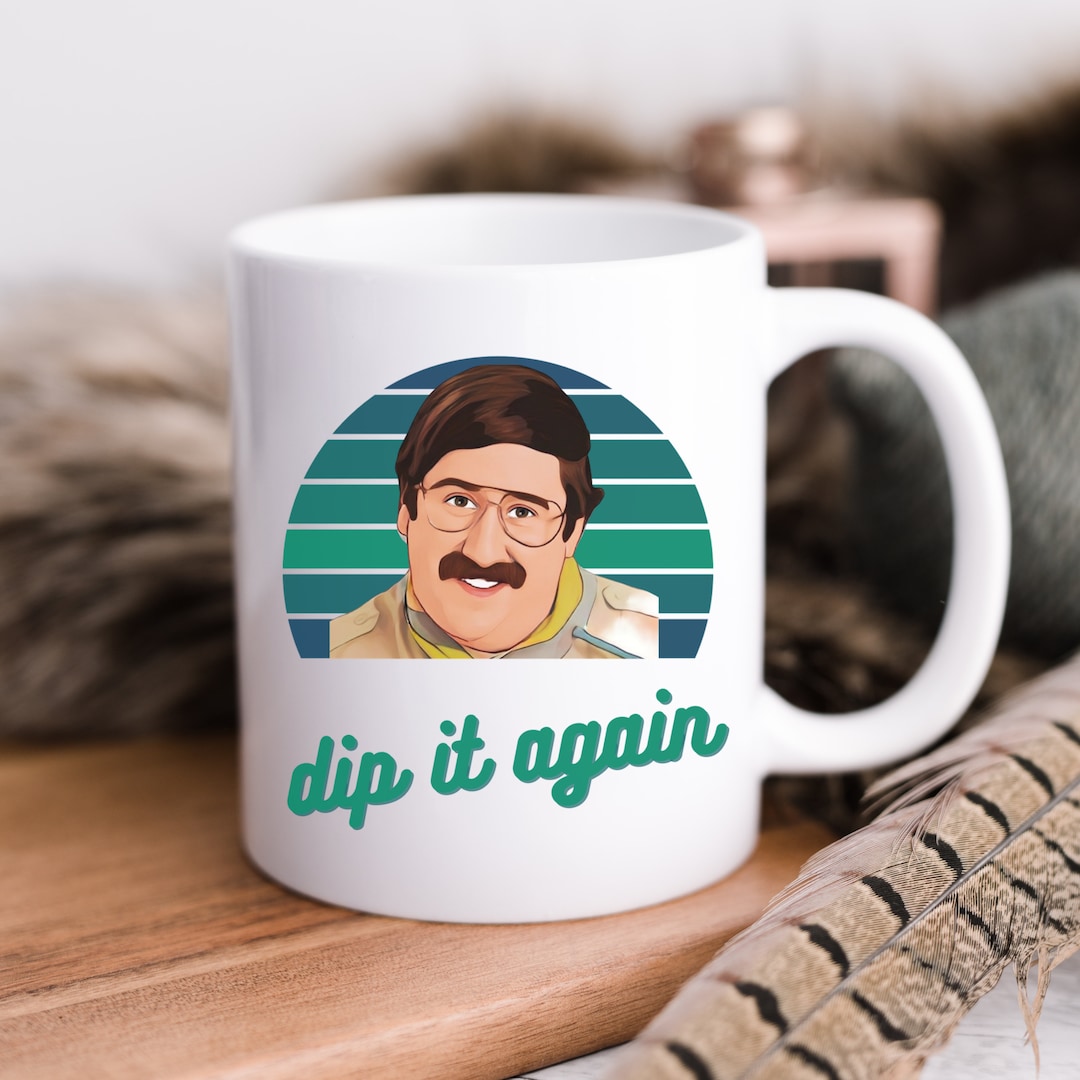 Ghosts Pat Mug, Funny TV Show Present, Geek Birthday Gift, Dip It Again ...