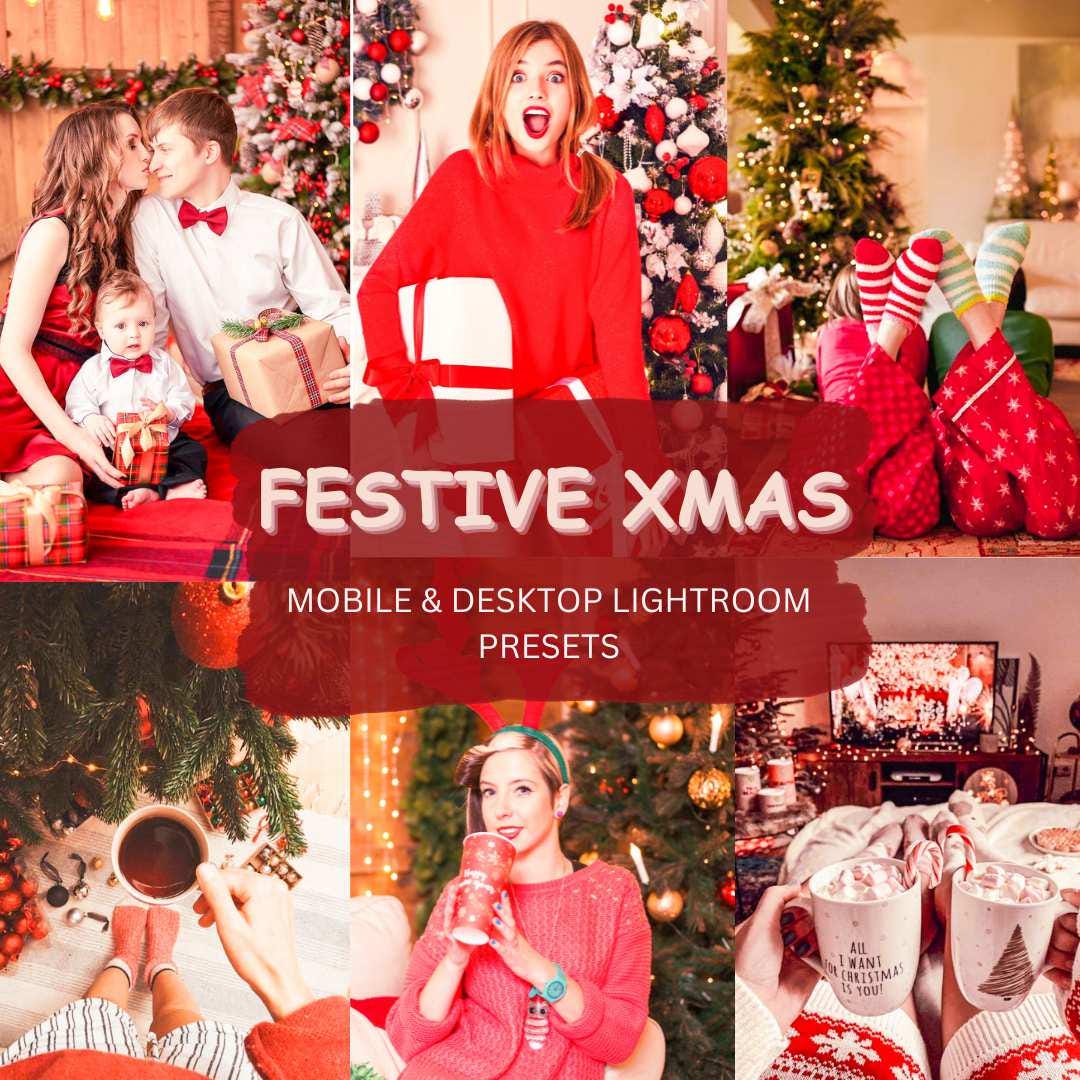15 Festive Christmas Lightroom Preset, Festive Holiday Filters for ...