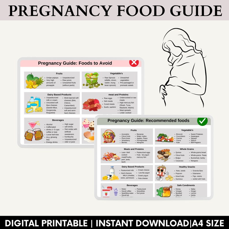 Pregnancy Food Guide, Pregnancy Nutrition List, Recommended Foods ...